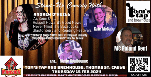 Fab Stand Up Comedy In Crewe | JokePit - The Comedy Box Office