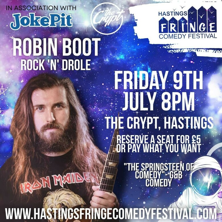 Robin Boot Rock n Drole | JokePit - The Comedy Box Office