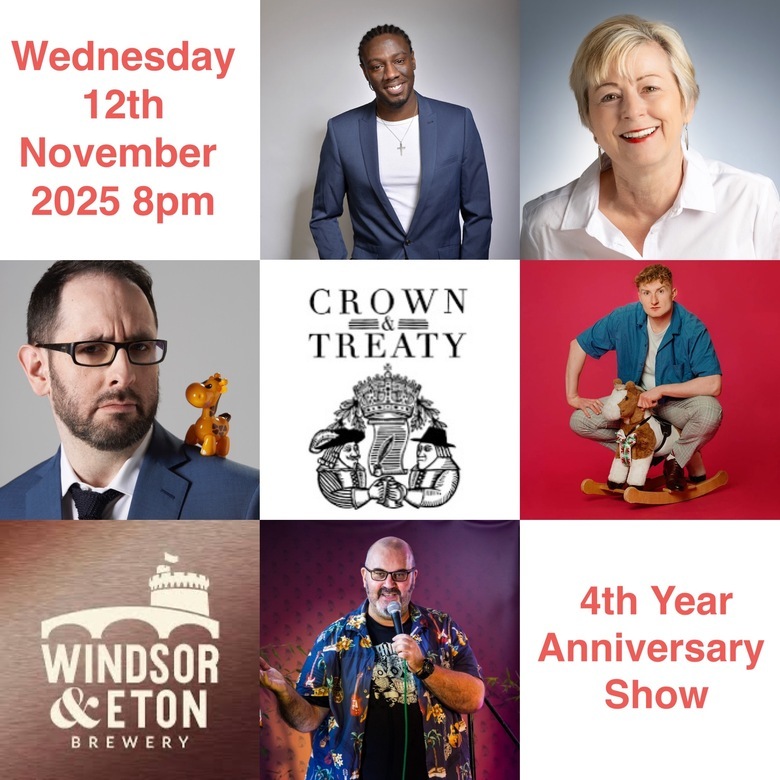 Comedy @ The Crown & Treaty Uxbridge FREE BEER or WINE or Soft Drink ...